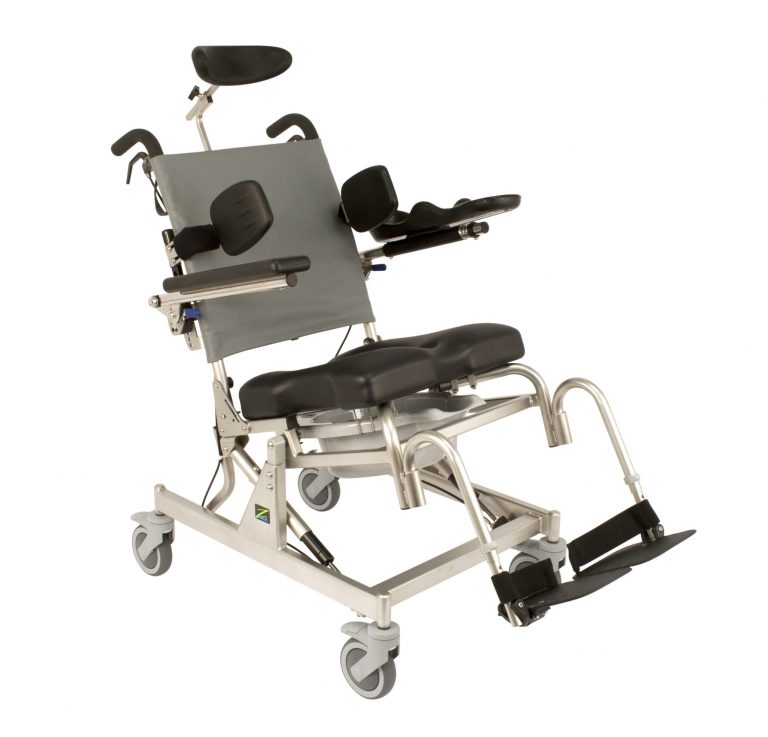 Raz-AT Attendant Tilt Shower Commode Chair - GTK