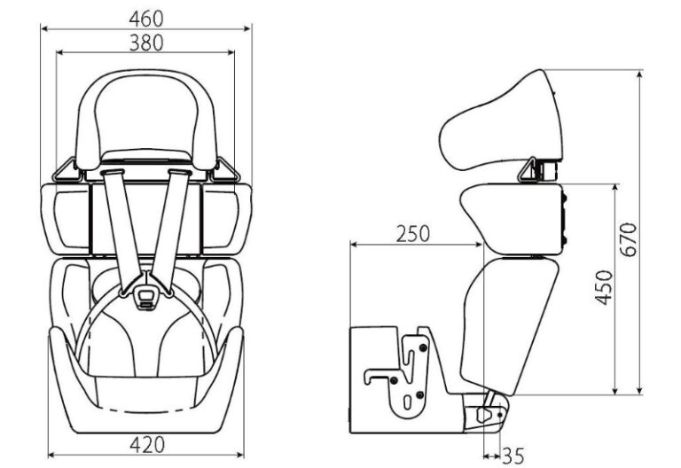 Medifab Carrot 3000 Car Seat - Transport And Access - GTK